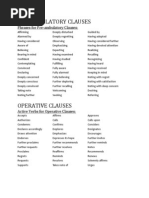 Sample Operative Phrases | PDF