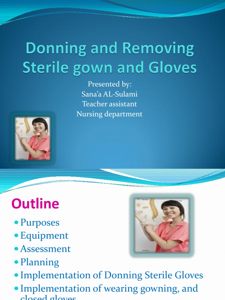 Donning and Removing Sterile Gloves | PDF | Glove | Hand