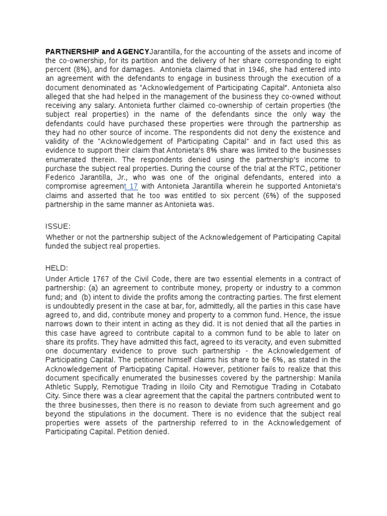 Obligations To Dissolution | PDF | Partnership | Assignment (Law)
