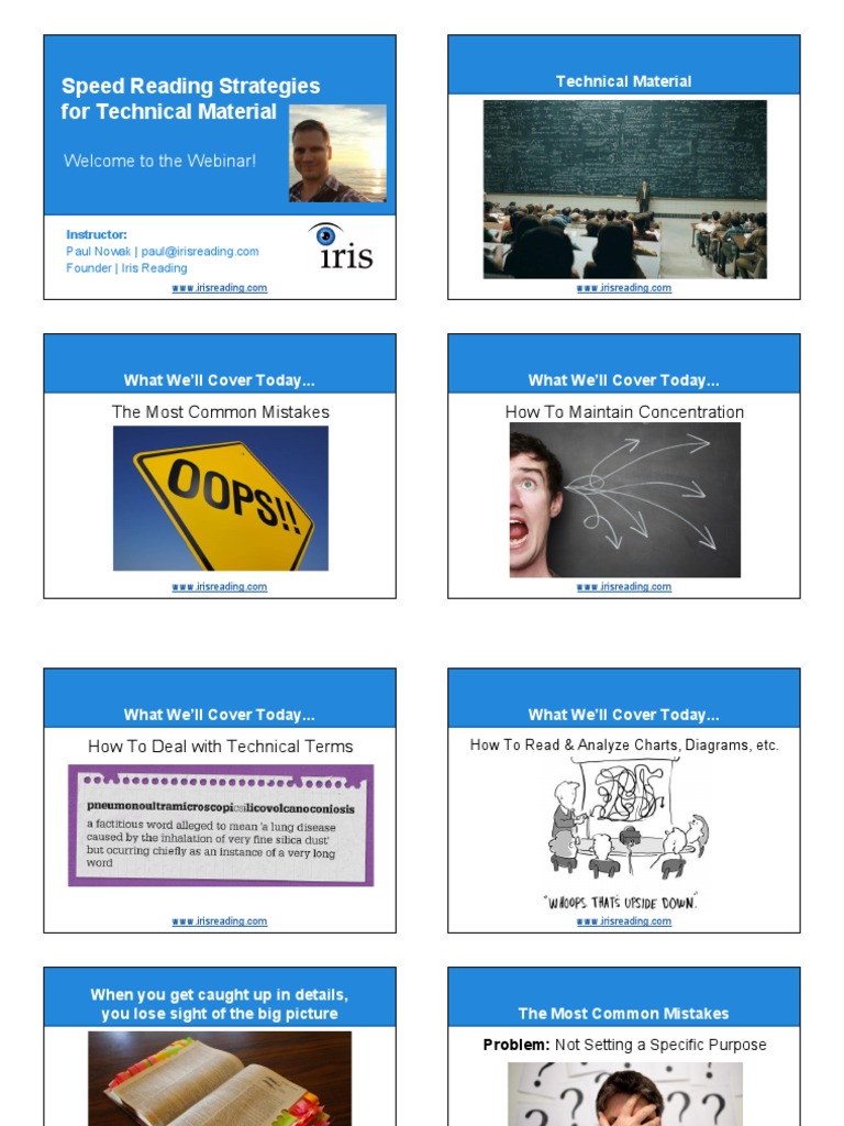 Speed Reading Strategies For Technical Material | PDF | Speed Reading ...