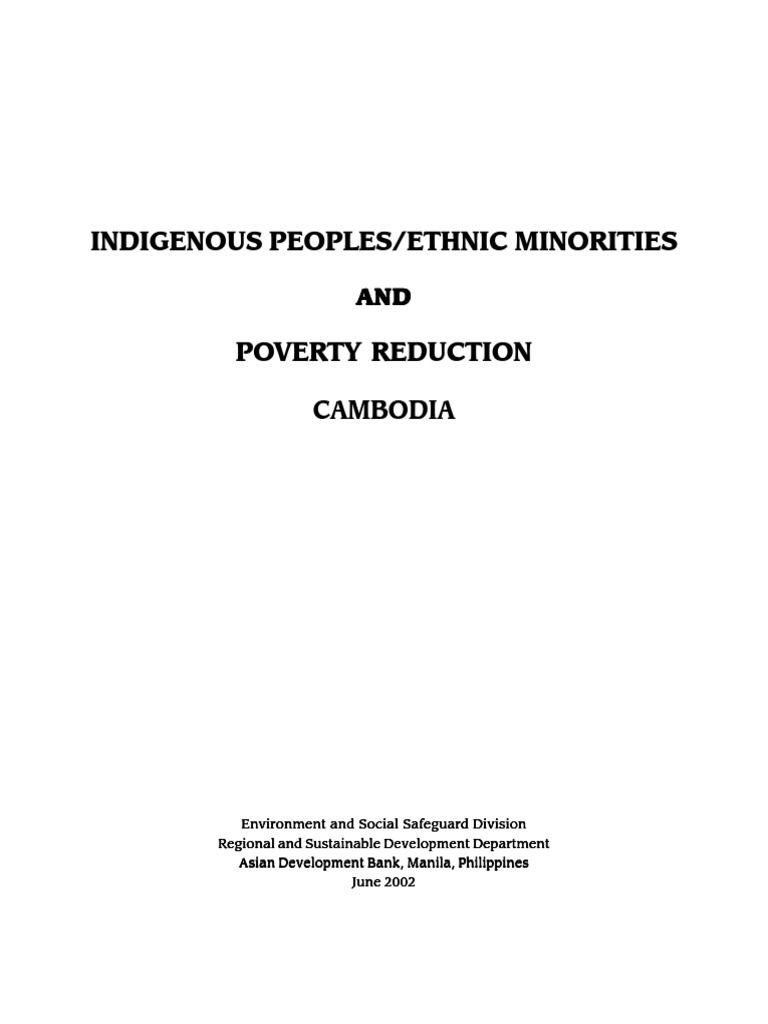 Indigenous Groups in Cambodia | PDF | Cambodia | Society