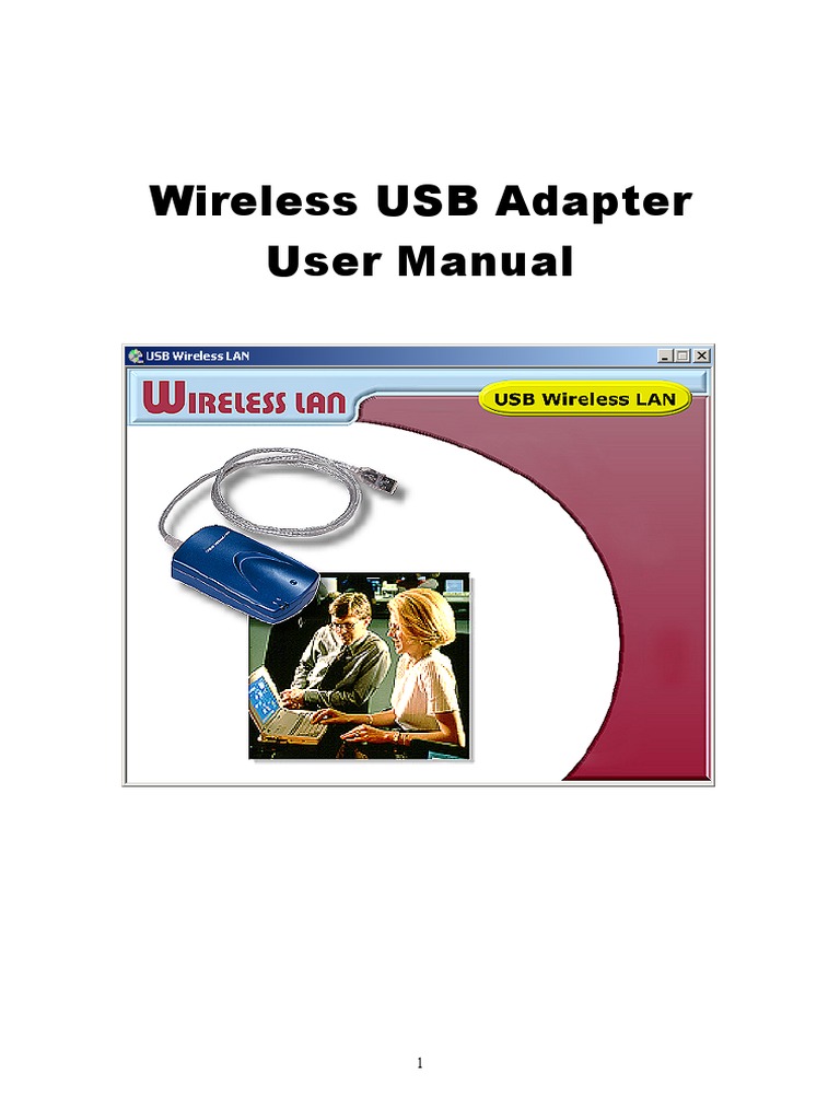 Wireless USB Adapter User Manual | PDF | Ip Address | Wireless Lan