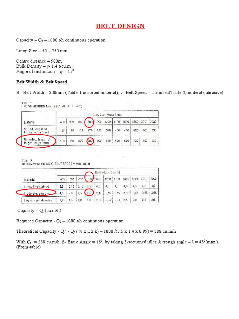 Belt Power Calculation | PDF | Belt (Mechanical) | Applied And ...