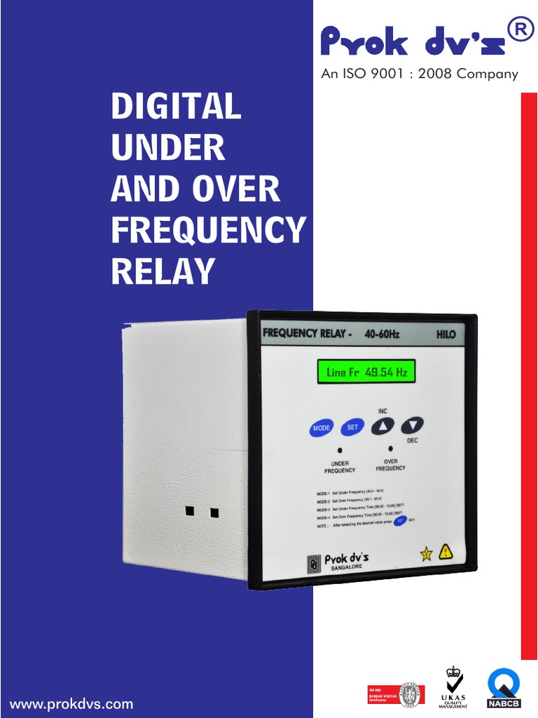 Frequency Relay | Relay | Alternating Current