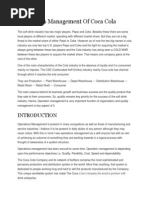 Coca Cola Flow Chart 1 | PDF | Industrial Processes | Secondary Sector ...