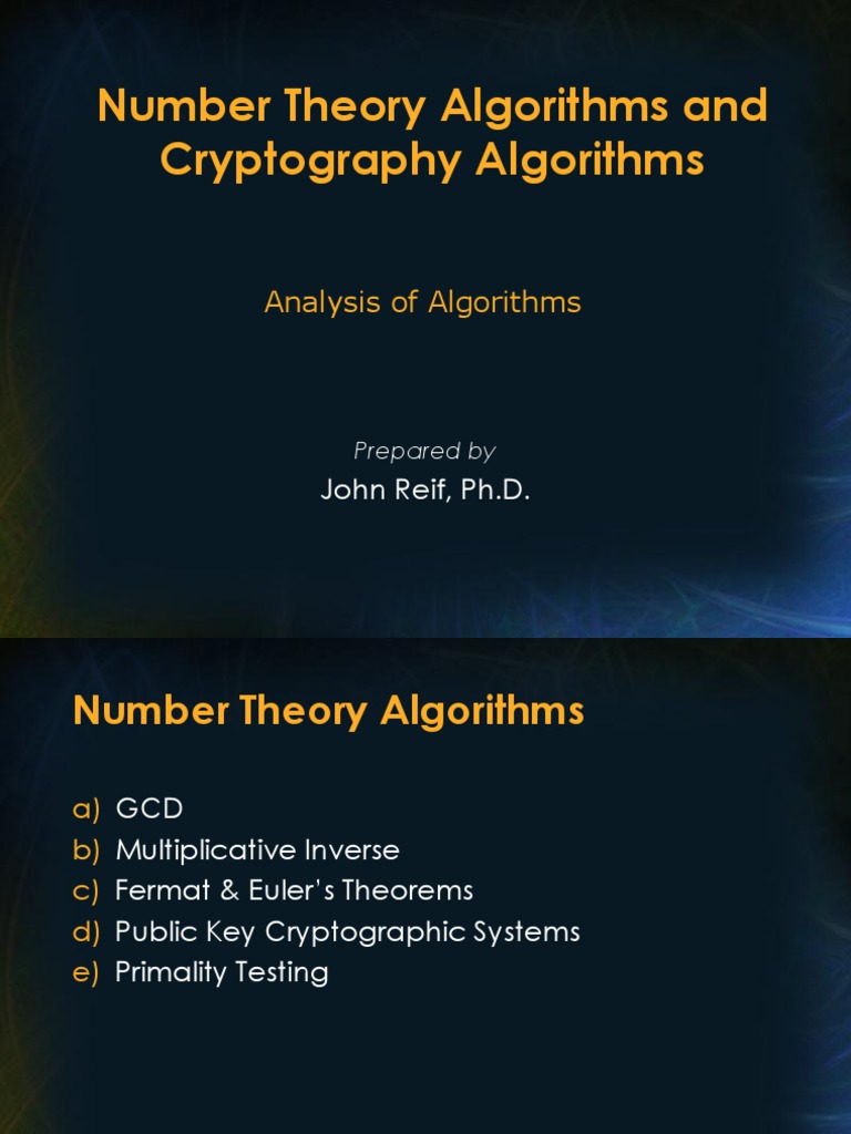 Number Theory Algorithms And Cryptography Algorithms Pdf Prime Number Number Theory