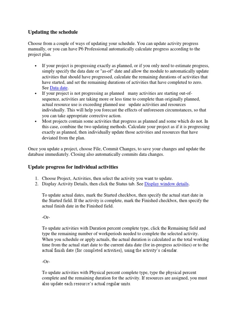 Updating The Schedule Pdf Spreadsheet Data Management
