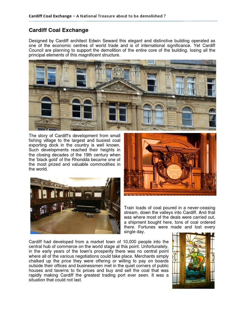 SAVE Cardiff Coal Exchange | PDF | Travel