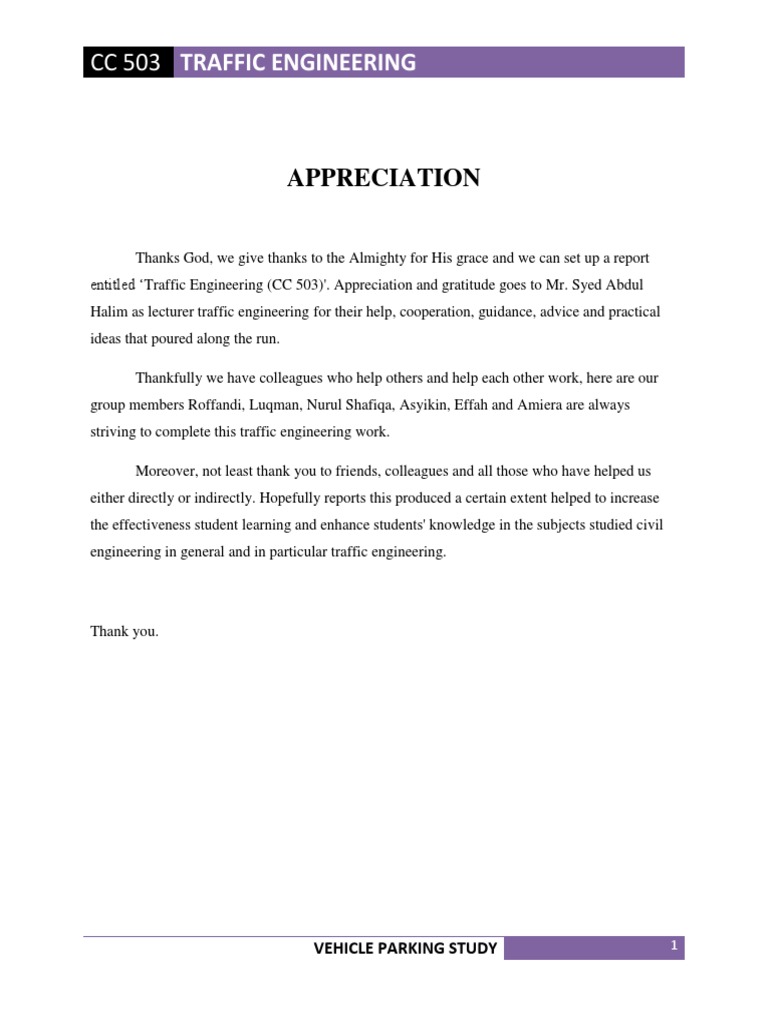 Vehicle Parking Study | PDF | Parking | Traffic