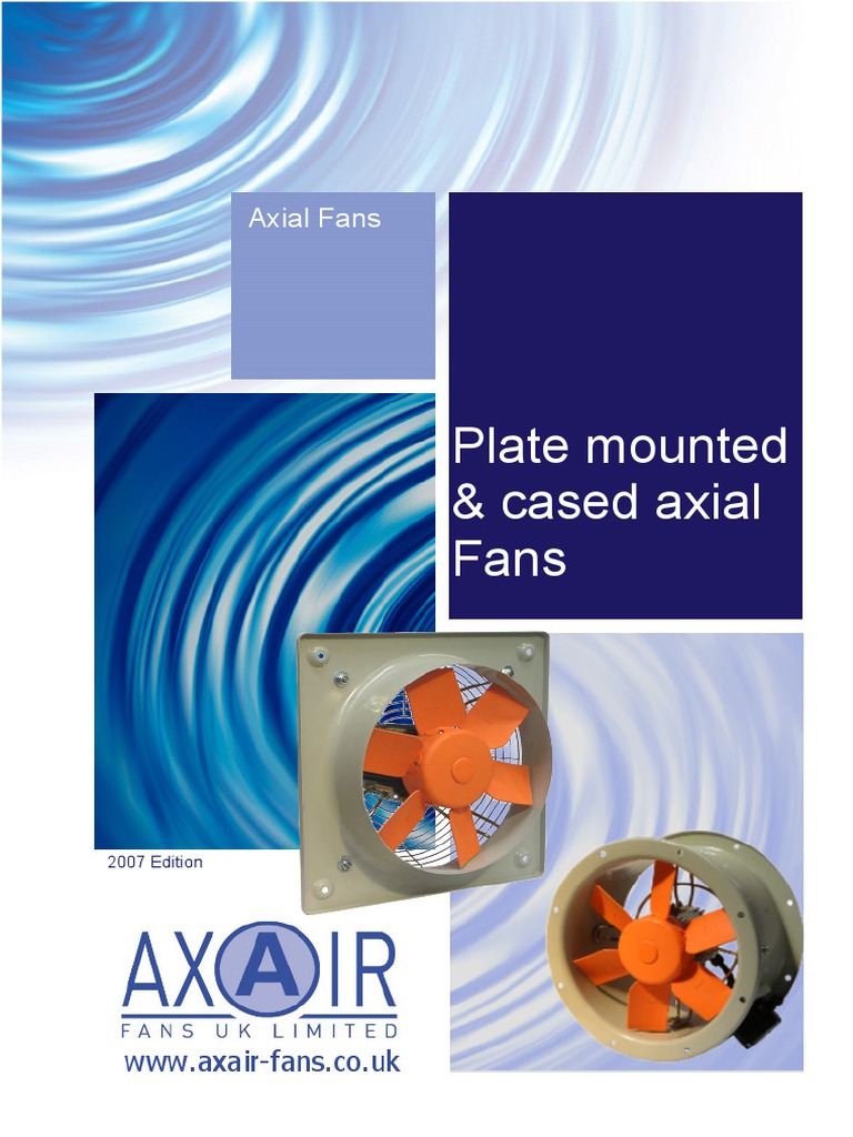 Axair Fans - Plate & Cased Axials 2007 | PDF | Mechanical Fan ...