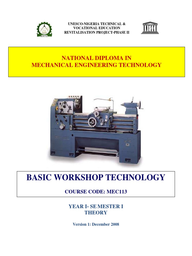UNESCO-NIGERIA TECHNICAL VOCATIONAL EDUCATION PROJECT | PDF