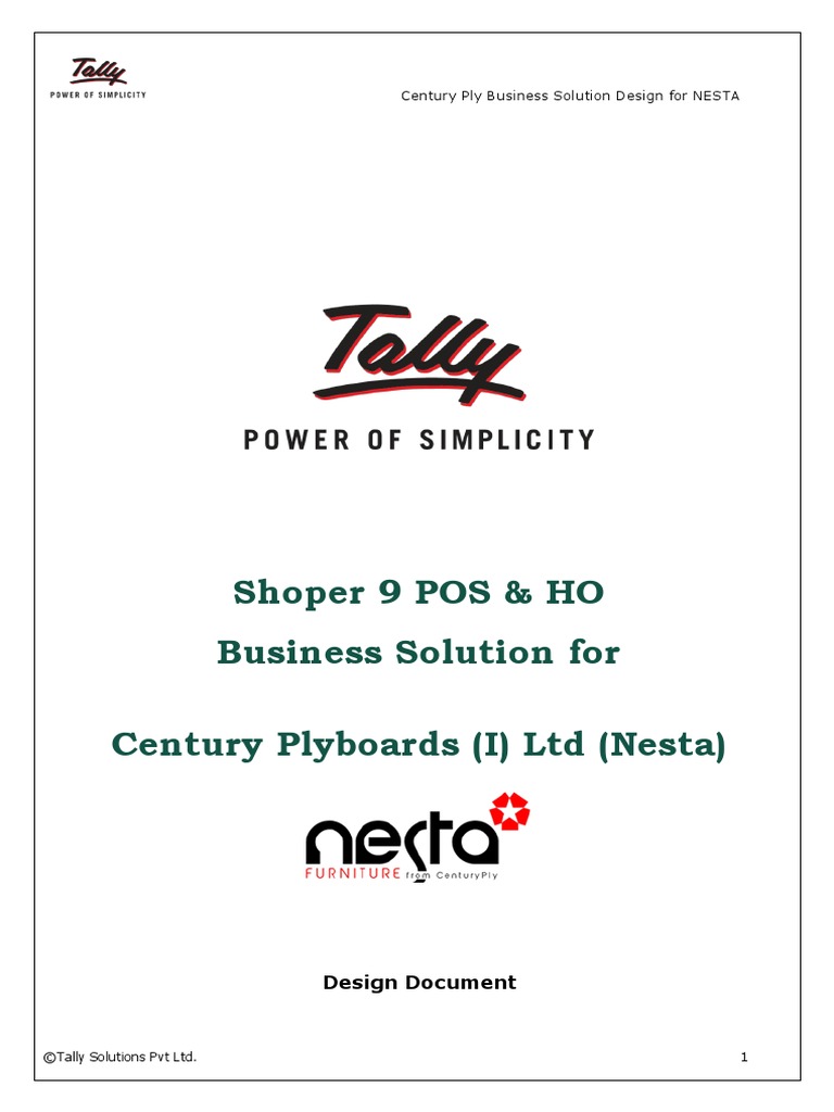 Century Ply Business Solution Design Ver001 | PDF | Point Of Sale | Invoice