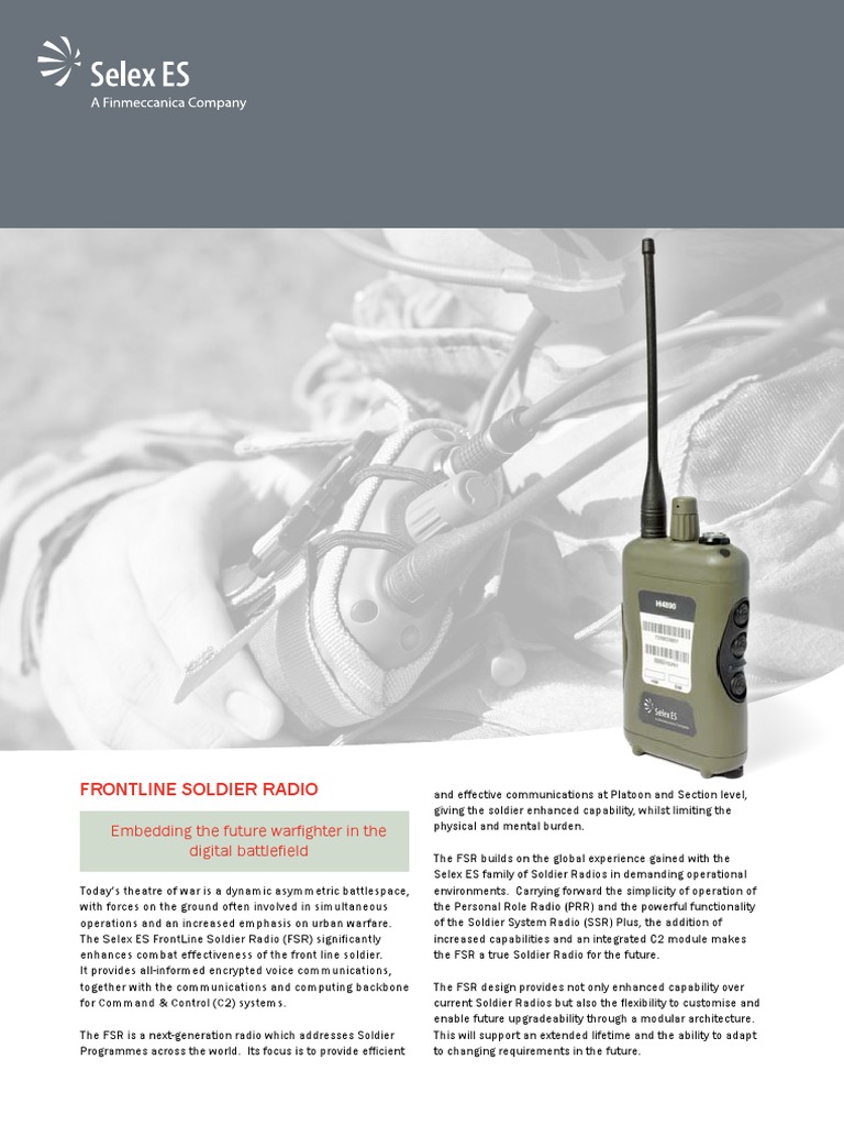 Frontline Soldier Radio | PDF | Modularity | Command And Control