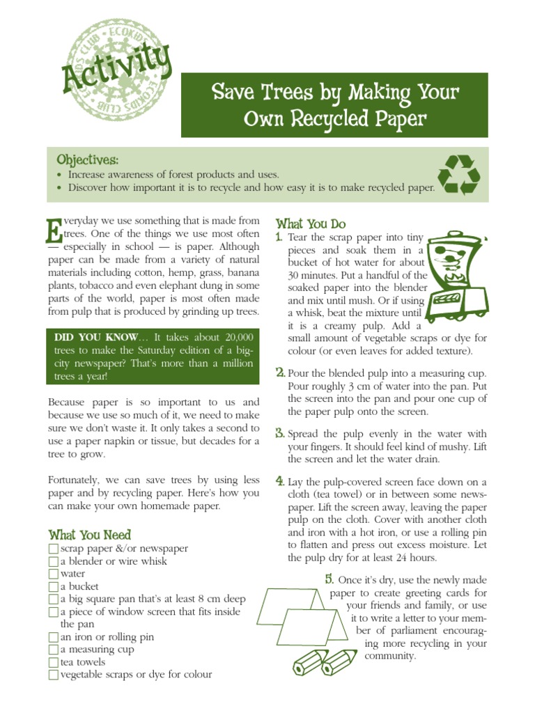 Cara Membuat Kertas | PDF | Paper | Trees