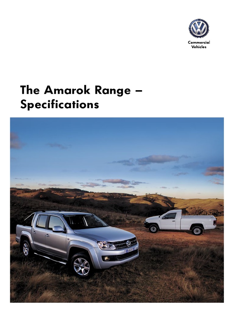 The Amarok Range - Specifications | PDF | Diesel Engine | Inline Four ...