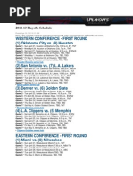 Printable 2025 NBA Playoff Bracket | PDF | National Basketball ...
