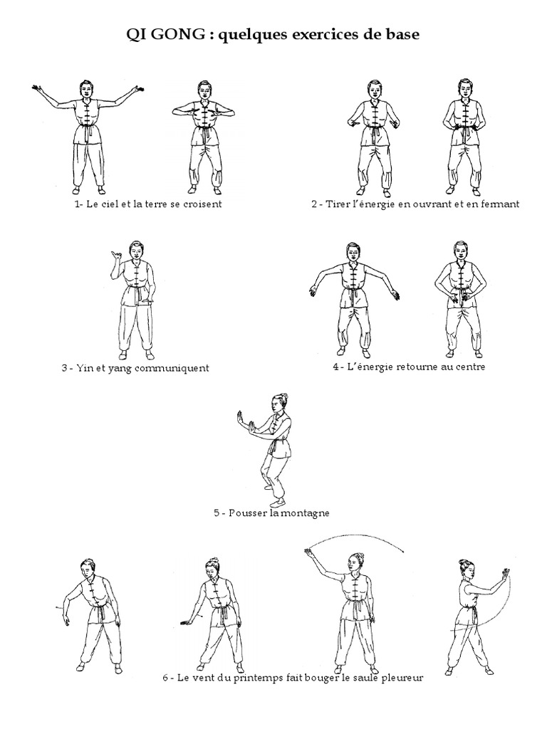 Exercices de base en Qi Gong | PDF