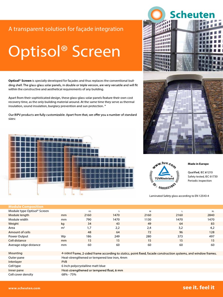 Optisol® Screen: A Transparent Solution For Façade Integration | PDF ...