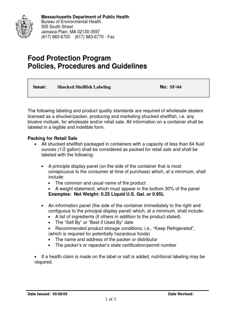 Shucked Shellfish Label | Food And Drink | Food & Wine