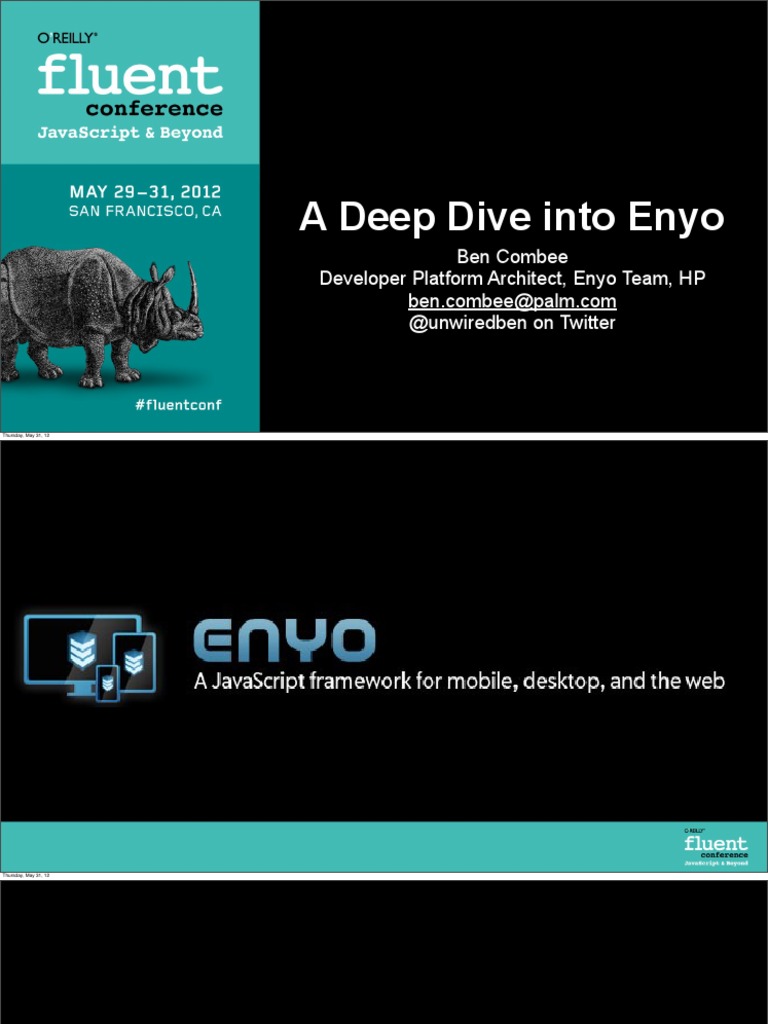 A Deeper Look at The Enyo JavaScript Framework Presentation 1 | PDF ...