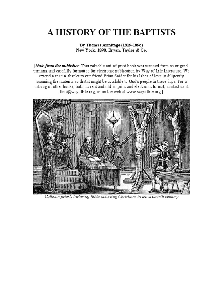History of The Baptists | PDF