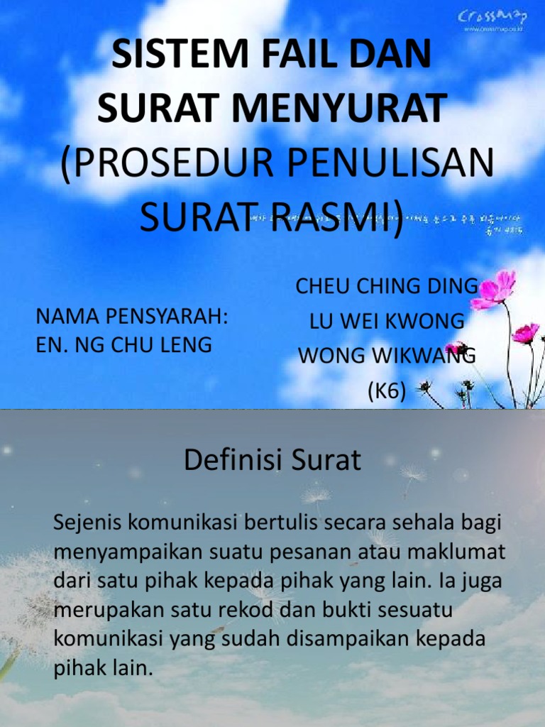Prosedur Penulisan Surat Rasmi | PDF