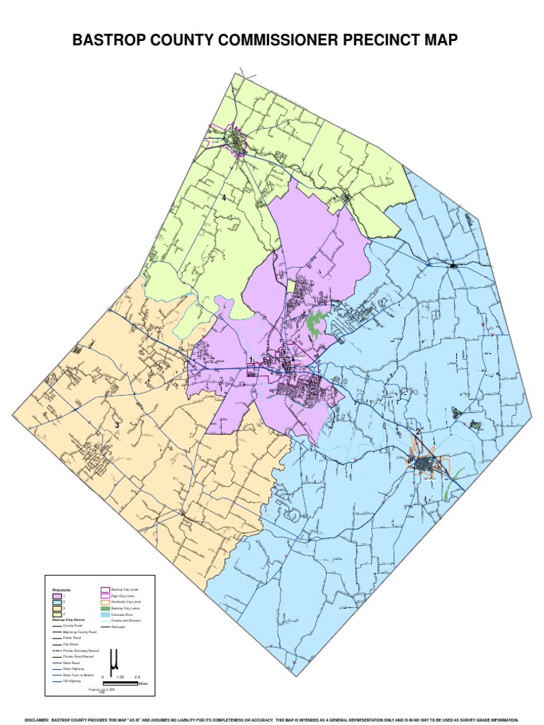 Bastrop Co. Commissioner Precinct Map | PDF