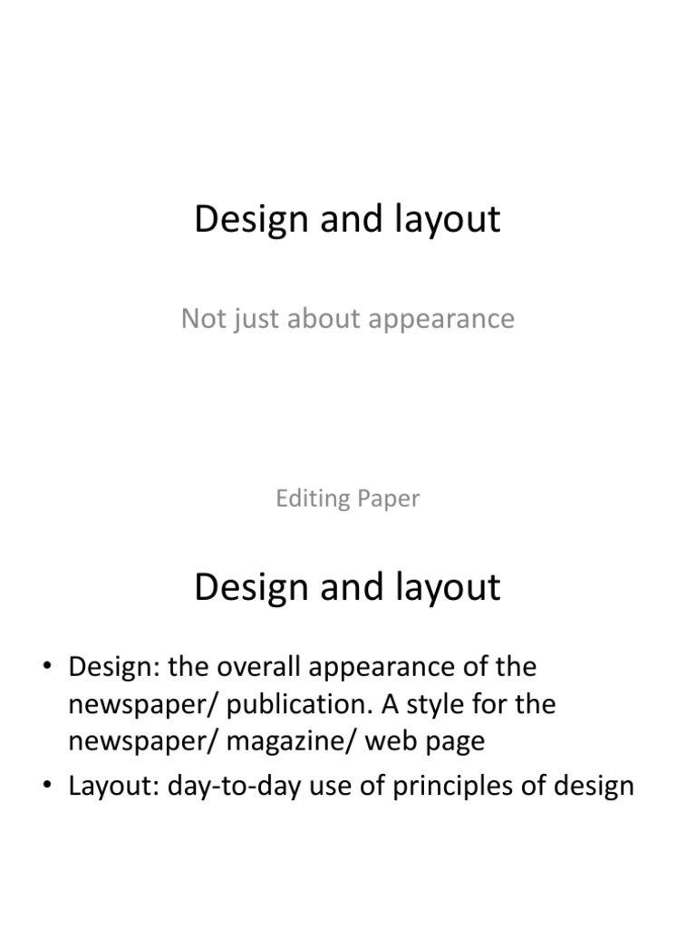 Design and Layout | PDF | Page Layout | Typography