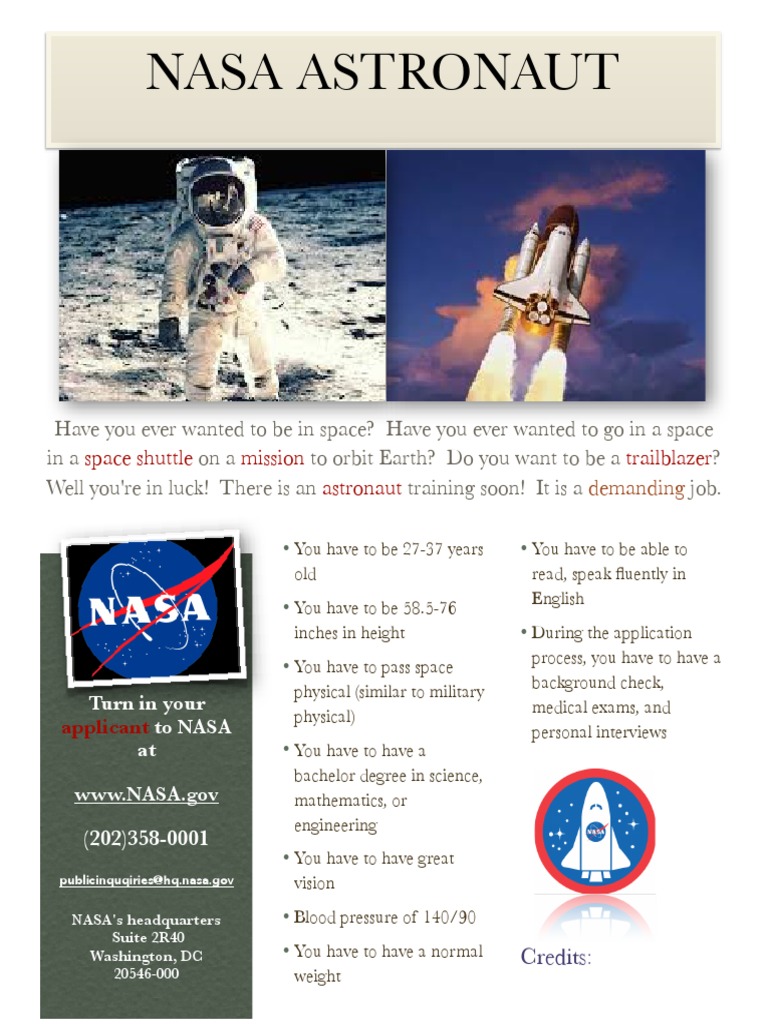 NASA Astronaut Training Requirements | PDF