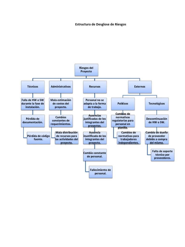 Estructura de Desglose de Riesgos | PDF