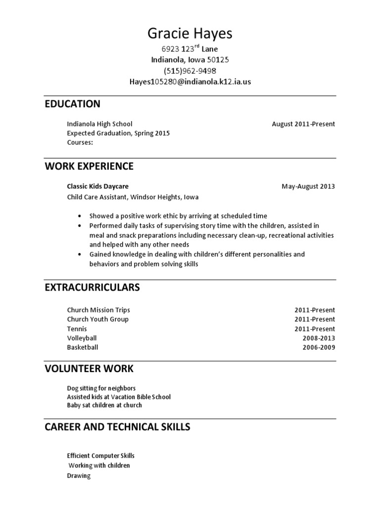 Grace Resume | PDF