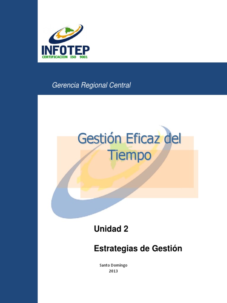 Gestión Eficaz del Tiempo | PDF | Planificación | Liderazgo