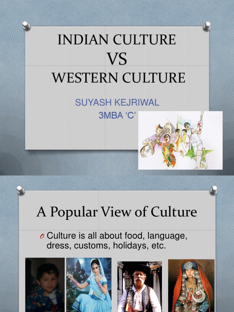 Indian Calture Vs Western Culture | PDF