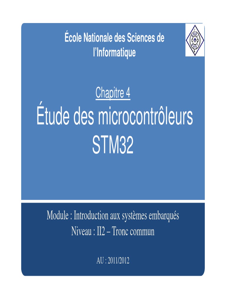 Chapitre 4-Etude Des Microcontroleurs STM32 | PDF | Booting ...