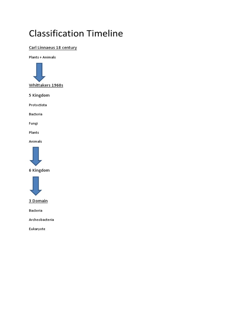 Classification Timeline | PDF