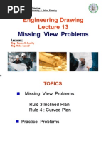 Engineering Drawing: Missing View | PDF | Teaching Methods & Materials