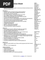 Lancer Actions Cheat Sheet Overview | PDF