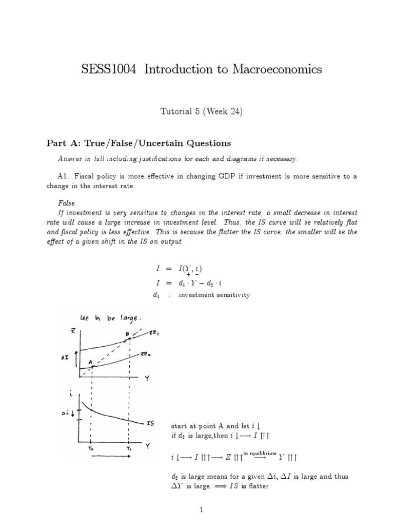 Macroeconomics Tutorial Introduction | PDF | Macroeconomics | Economics