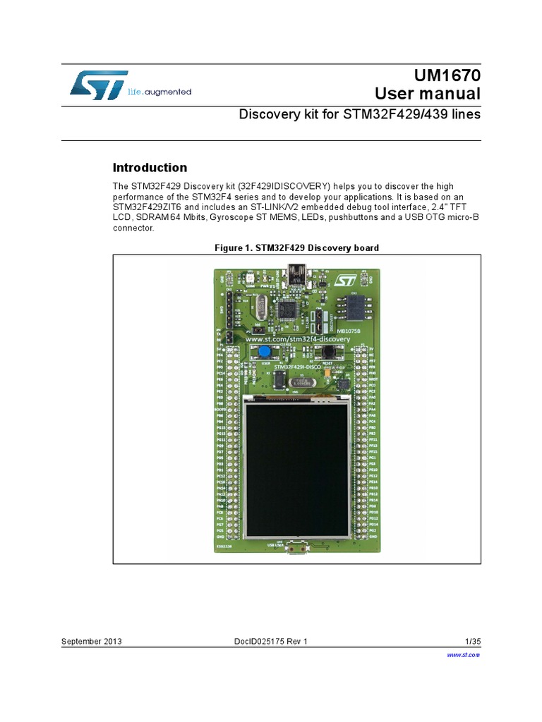 STM32F429 User Manual | PDF | Random Access Memory | Flash Memory