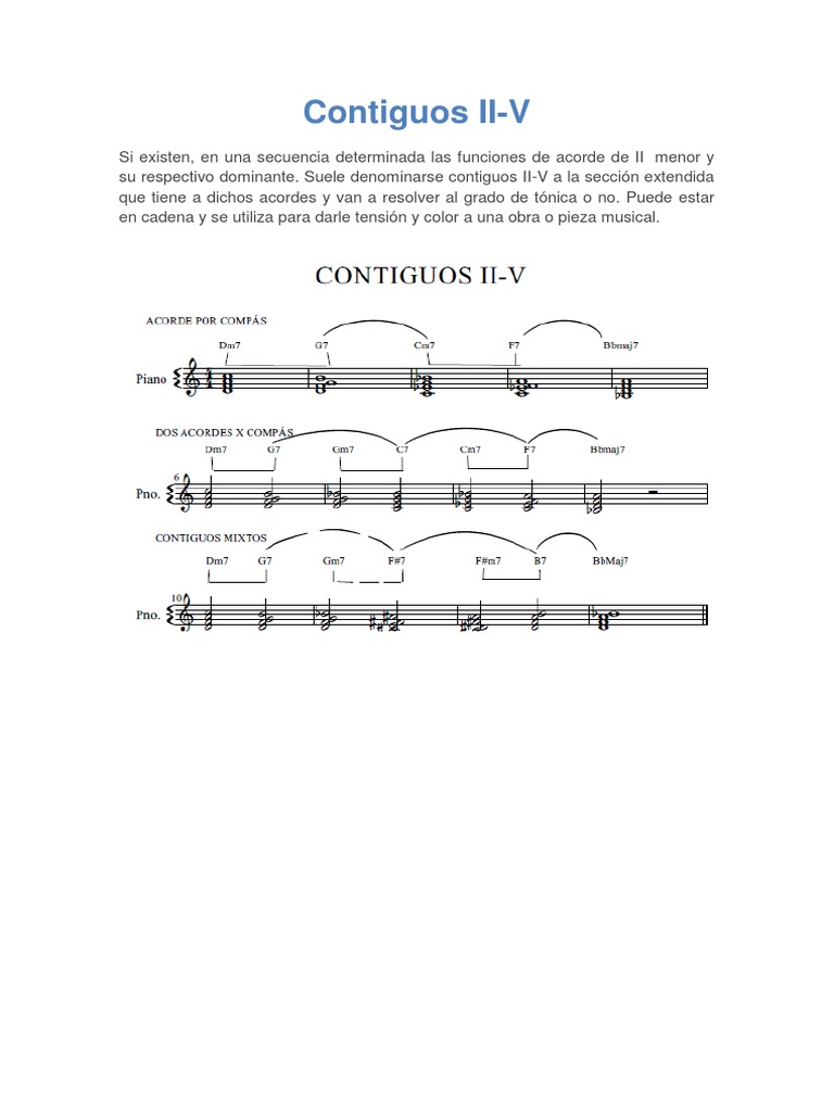 Contiguos II - V | PDF