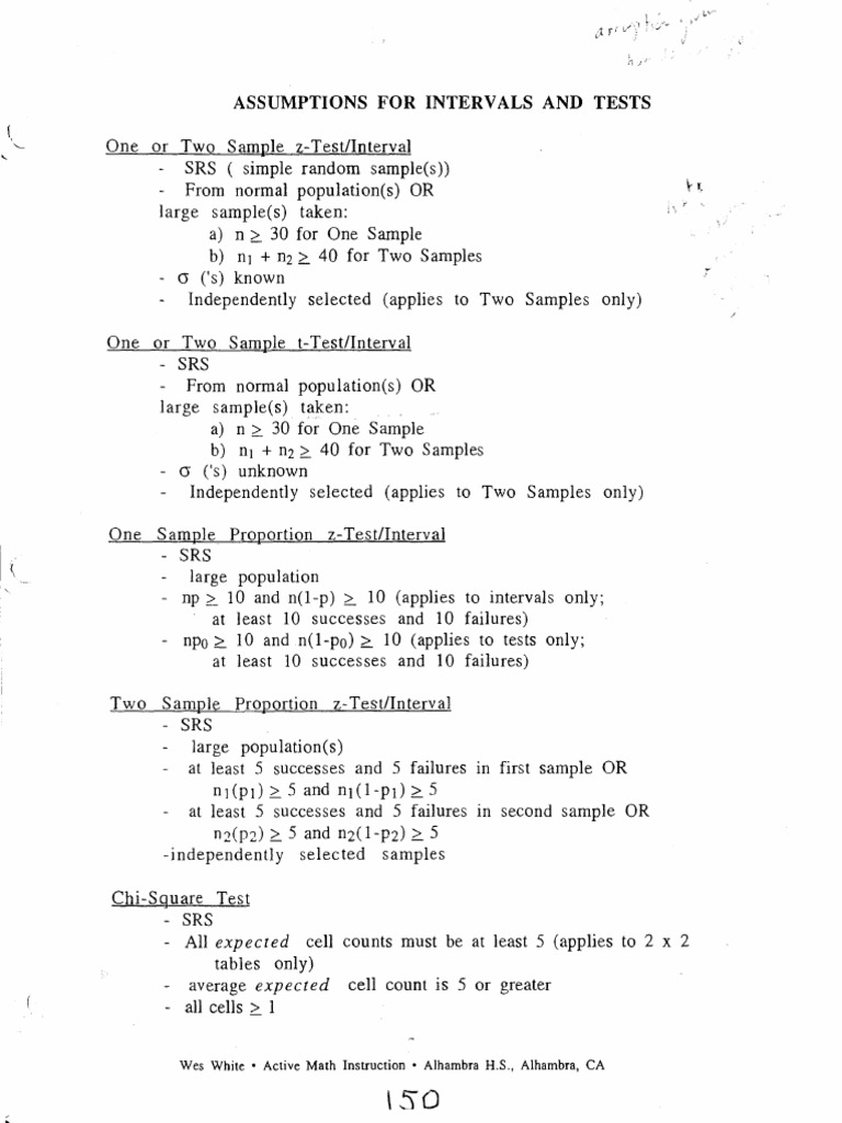 AP Stats Review | PDF