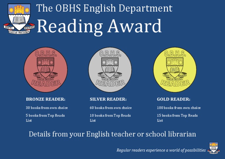 OBHS Reading Award Guidelines | PDF | Poetry