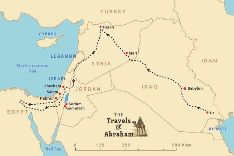 Abraham's Journey Map | PDF