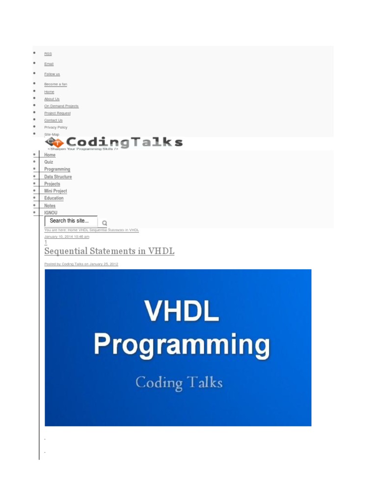 Sequential Statement | PDF | Control Flow | Subroutine