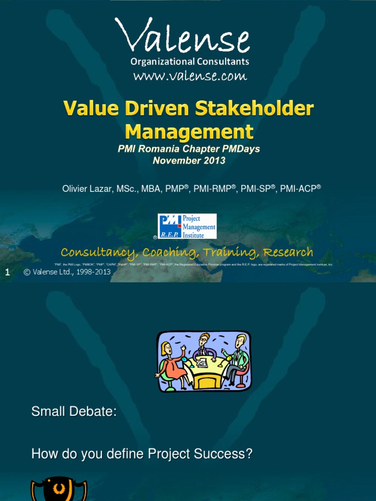 Value Driven Stakeholder Management | PDF | Stakeholder (Corporate ...