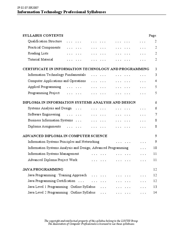 Syllabus Method Computer Programming Inheritance Object Oriented Programming 3297