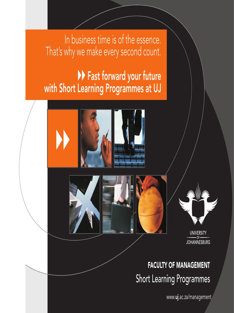 UJ Short Learning Programmes Overview | PDF | Logistics | Marketing