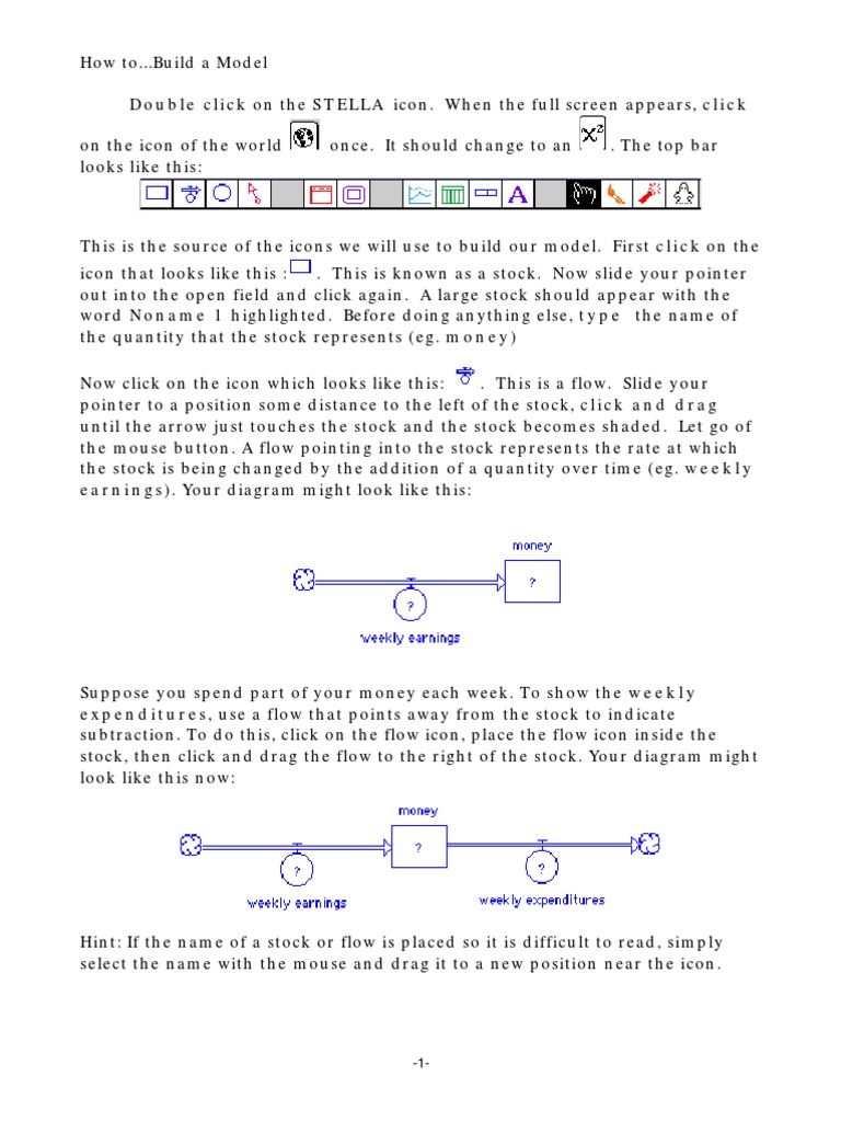 STEALLA Tutorial - How To Build A Model in STELLA | PDF | Chart ...