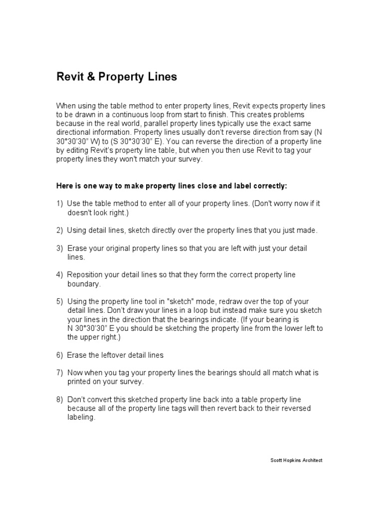 Revit & Property Lines | PDF