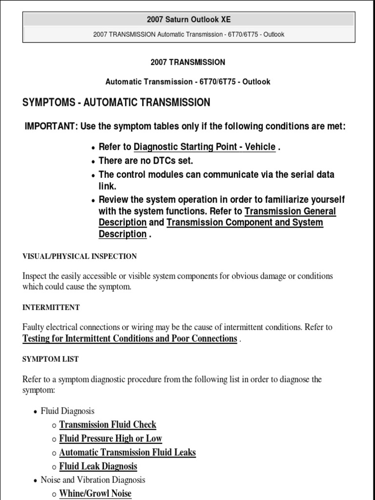 Auto Transmission | PDF | Manual Transmission | Automatic Transmission
